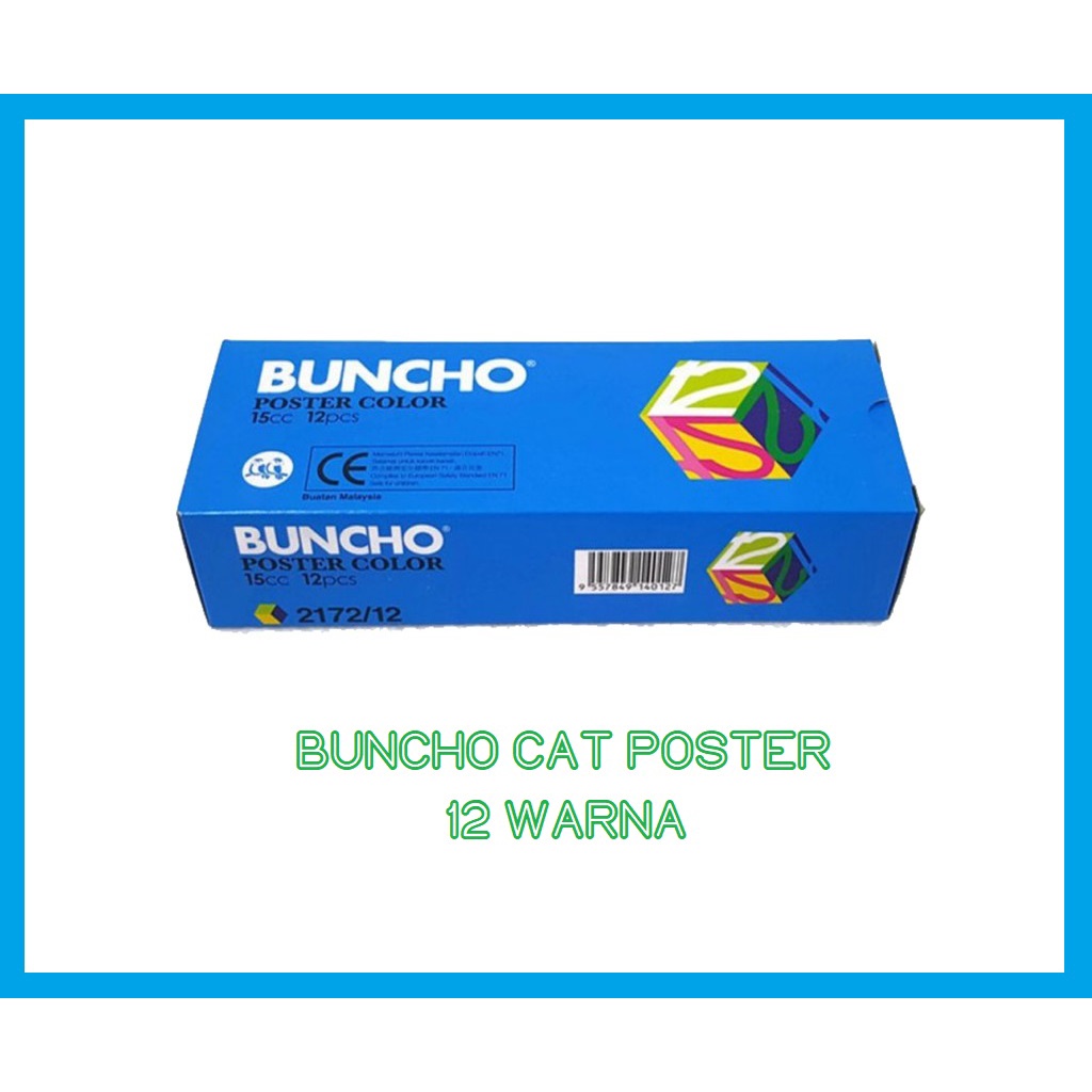 BUNCHO Cat Poster 12/18 Warna 15cc Warna Air Warna Poster / BUNCHO ...