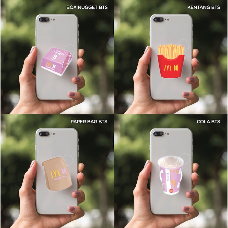 Bts Meal Griptok MCD Mcdonalds Pop Stand Bangtan Merchandise KPOP Idol ...