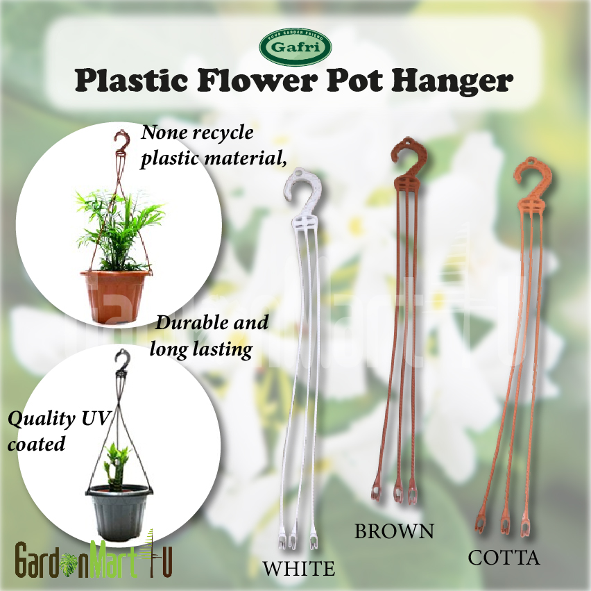 Gafri Plastic Flower Pot Hanger Plants Hanging Tali Gantung Pasu ...