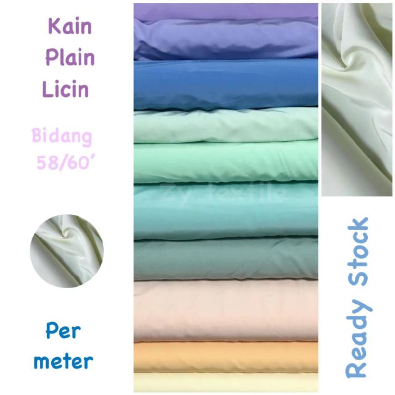 (1m) Kain plain bidang 58/60' | Shopee Malaysia