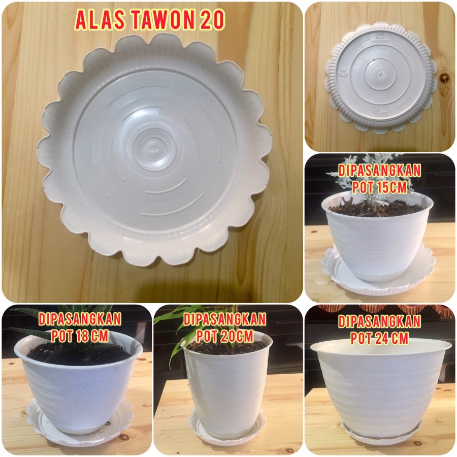 PUTIH Wasp Pot Placemats 20 White Color For Wasp Pots 18 21 24 cm ...