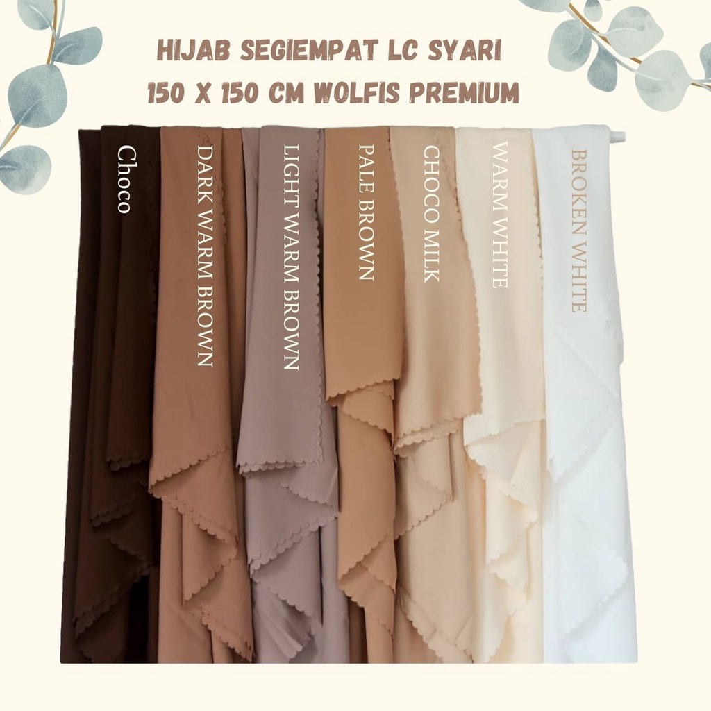 Hijab Square HIJAB HIJAB 150x150 CM LASER CUT PREMIUM Accept, Smooth ...