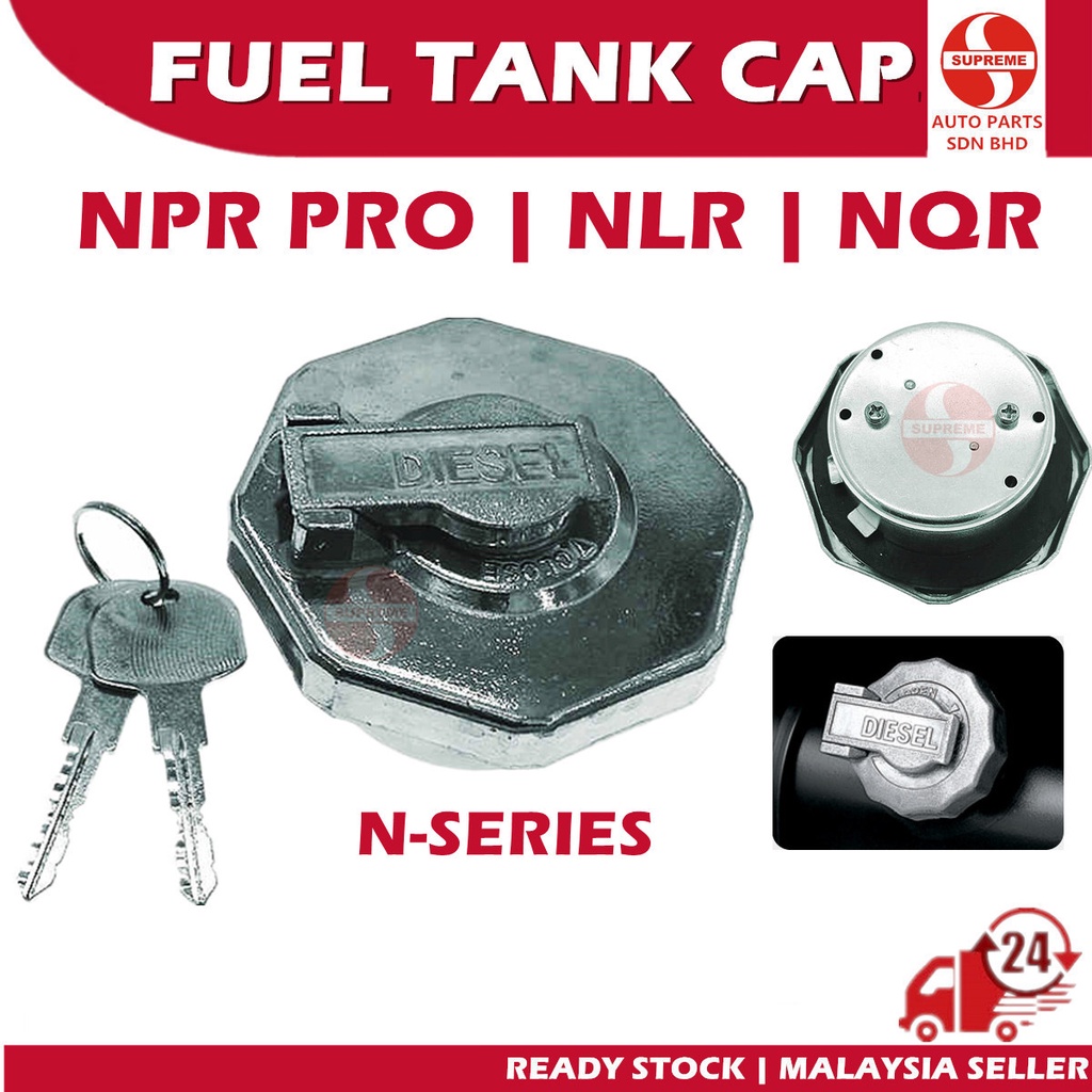 S2U Fuel Tank Cap Isuzu NLR NQR NPR PRO N Series W/Key Penutup Minyak ...