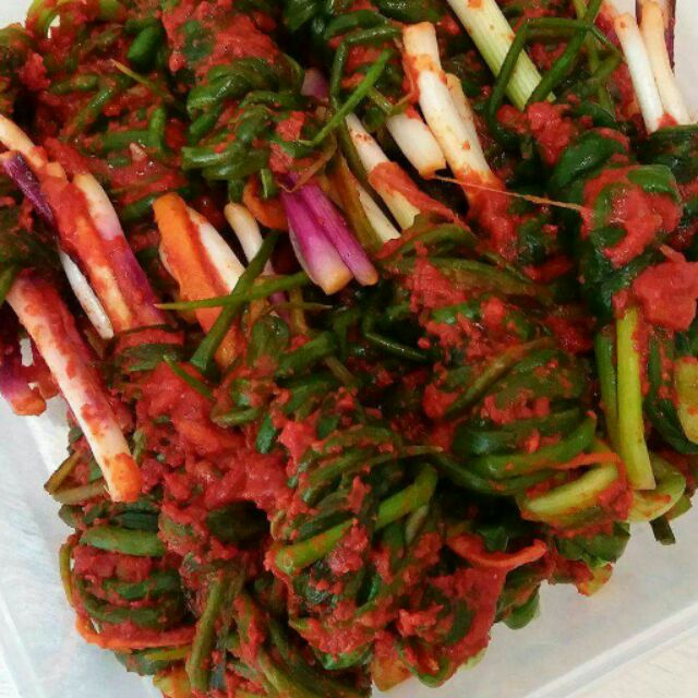 Kimchi🇰🇷🇰🇷Spring Onion Kimchi💗Korean homemade traditional Kimchi ...