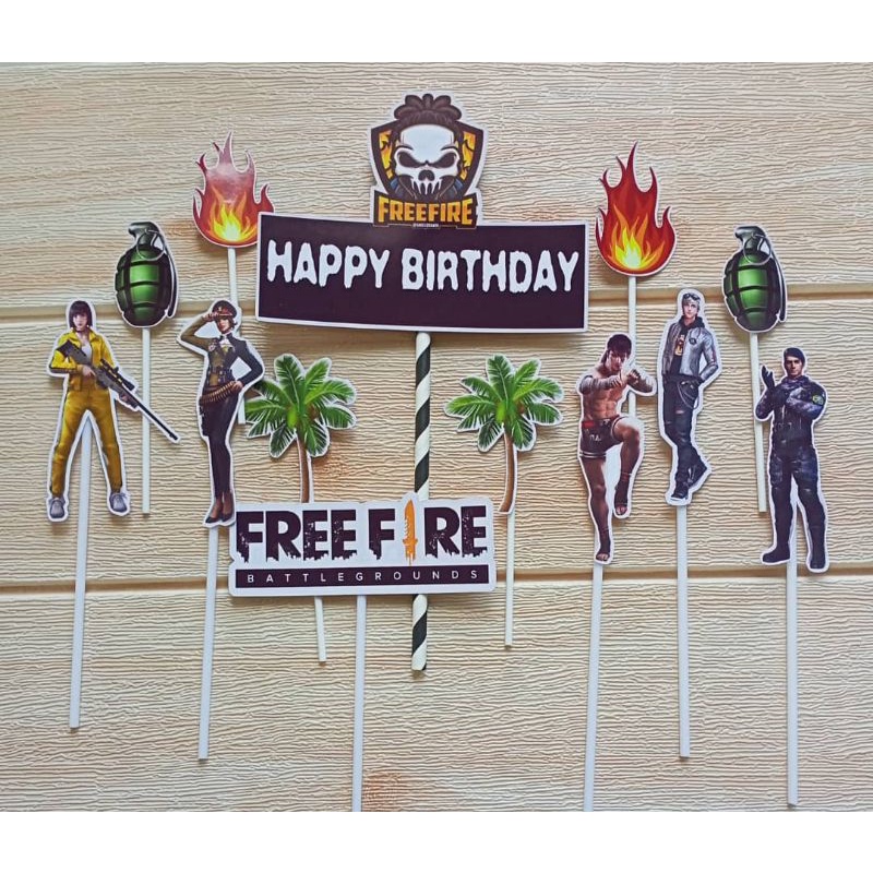FREE FIRE CAKE TOPPER 01 | Shopee Malaysia