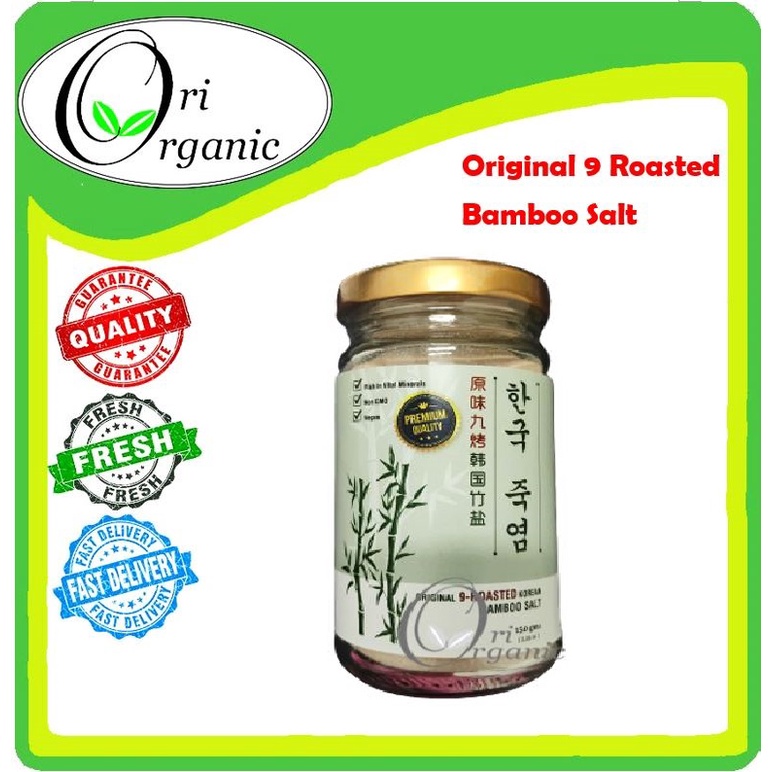 【9 ROASTED】ORI PREMIUM 9 ROASTED BAMBOO SALT 150GM Exp 2026 | Shopee ...