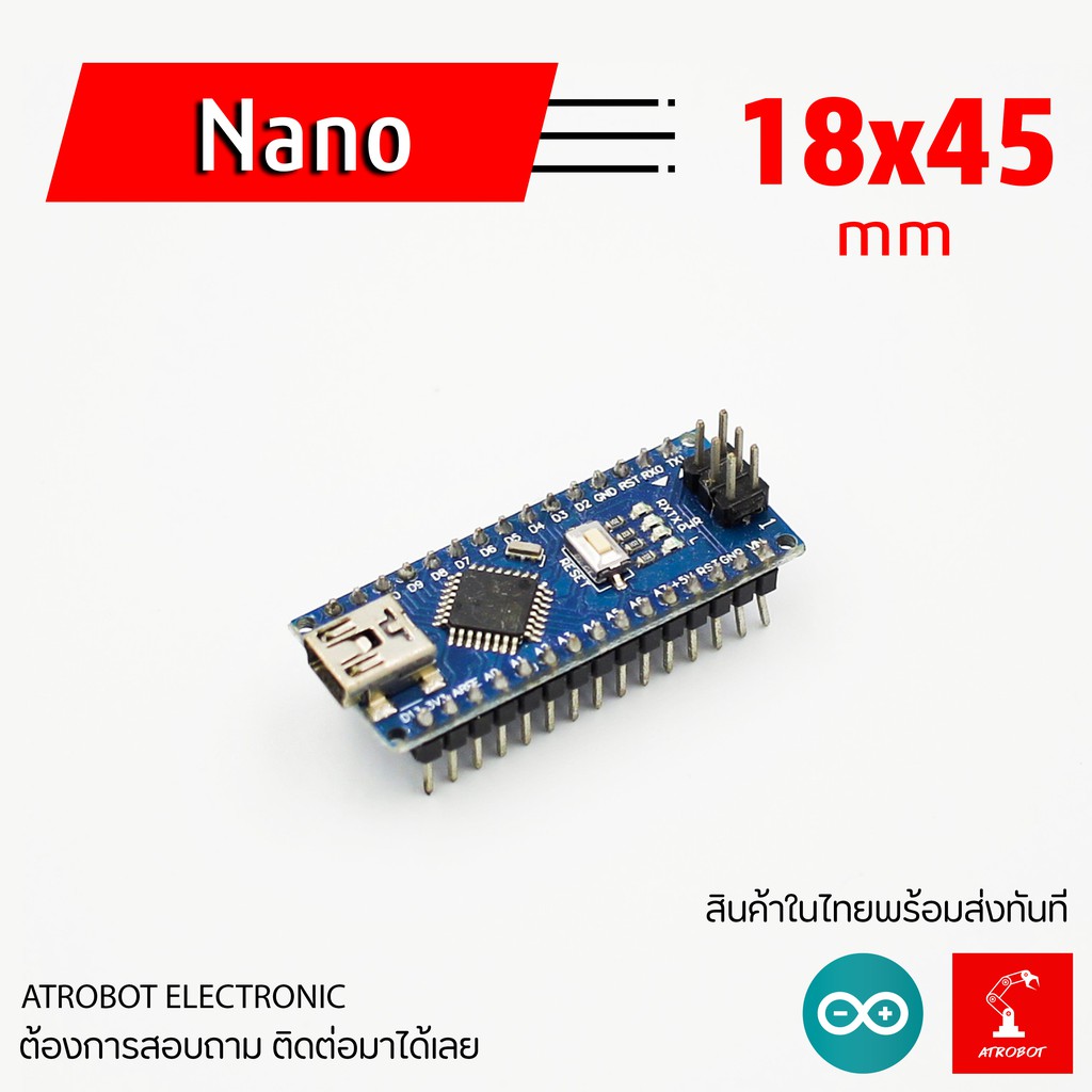 Arduino Nano V3 CH340 Mini Board R3 Specification Solder Unsoled Atmel Atmega168P-AU | Shopee ...