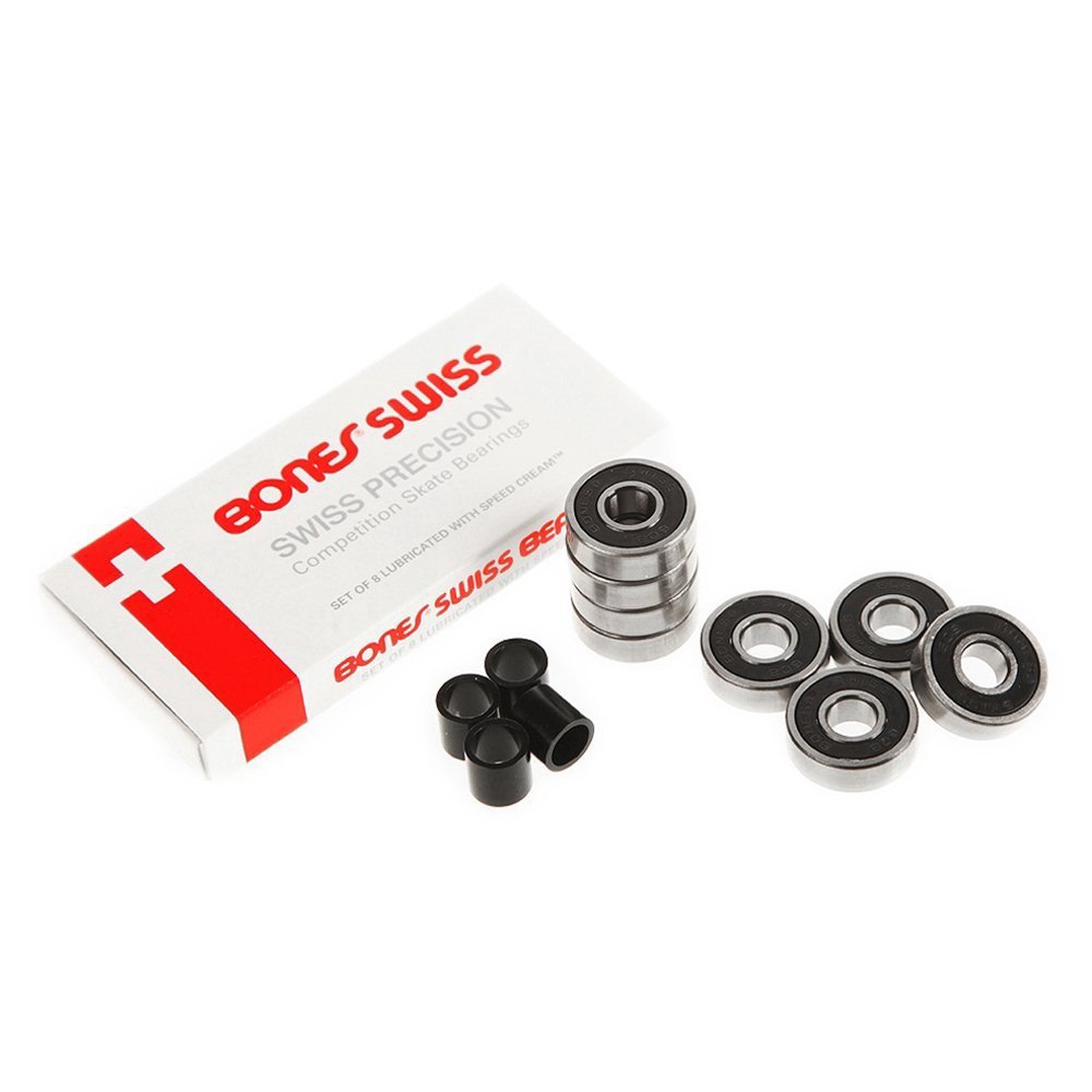 BONES BEARING SkateBOARD Bearing SWISS CERAMIC Bones Roller Shoe Drift Plate Long Plate Bearing ...