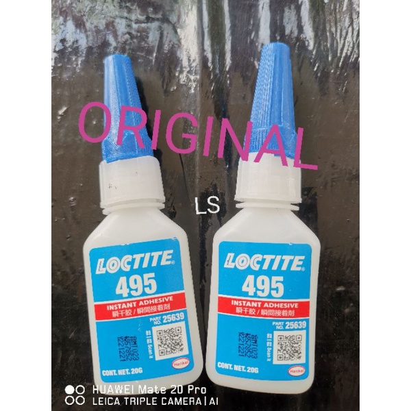 LS GEMILANG ORIGINAL LOCTITE 495 INSTANT ADHESIVE 20G HENKEL 25639 super glue super gum | Shopee ...
