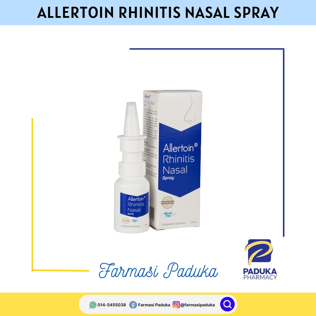 ALLERTOIN RHINITIS NASAL SPRAY 20ML (STEROID FREE) | Shopee Malaysia