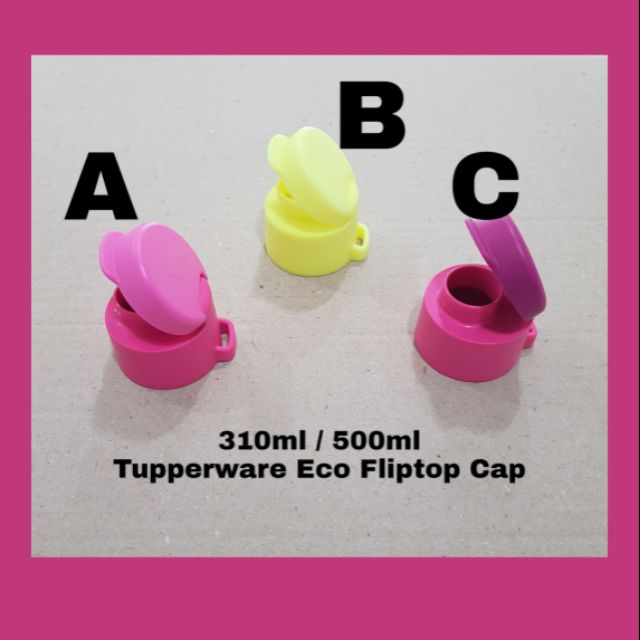 🔥HOT ITEM🔥Tupperware 310ml / 500ml Tupperware Eco Fliptop Cap Spare ...