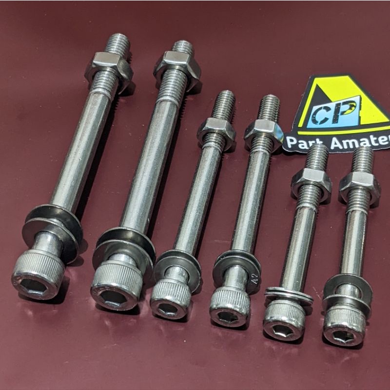 MESIN The Front And Rear Engine Bolt cb gl mp tiger l stainless Engine ...