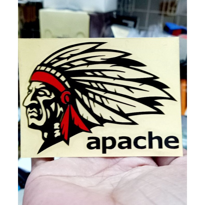 Motorcycle stickers, cutting stickers, apache image edition stickers ...