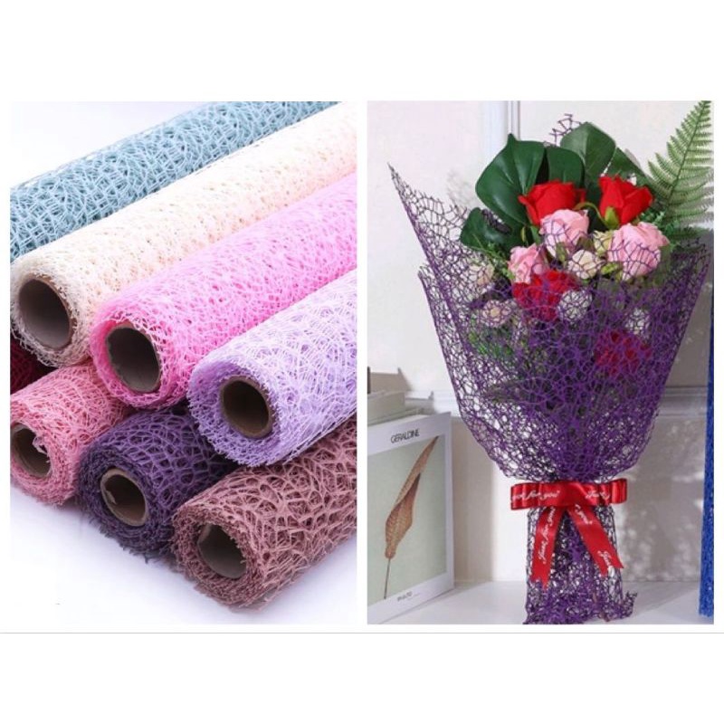 Flower Wrapping Paper/Flower Wrapping Net/Korea Netting Roll Wrapping ...