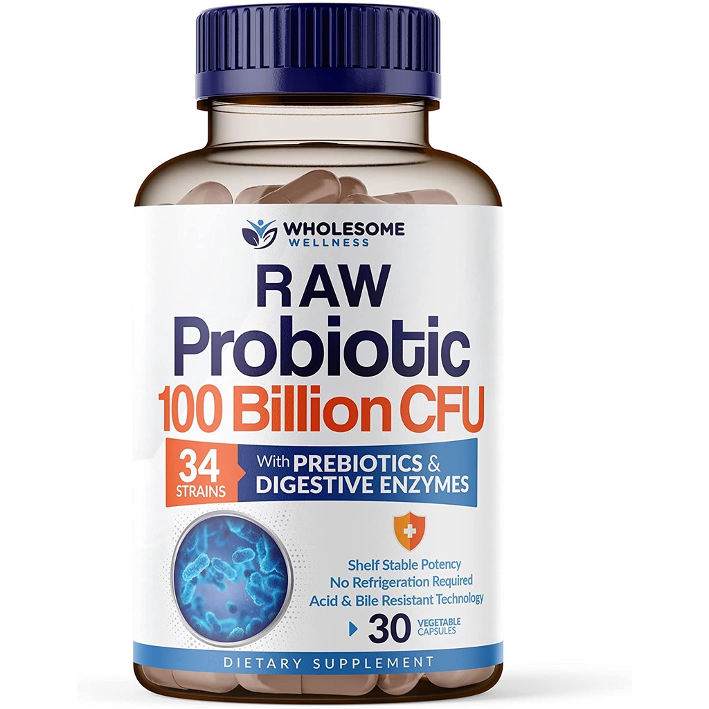 Organic Probiotics 100 Billion CFU 30 Capsules Dr Formulated Probiotics ...