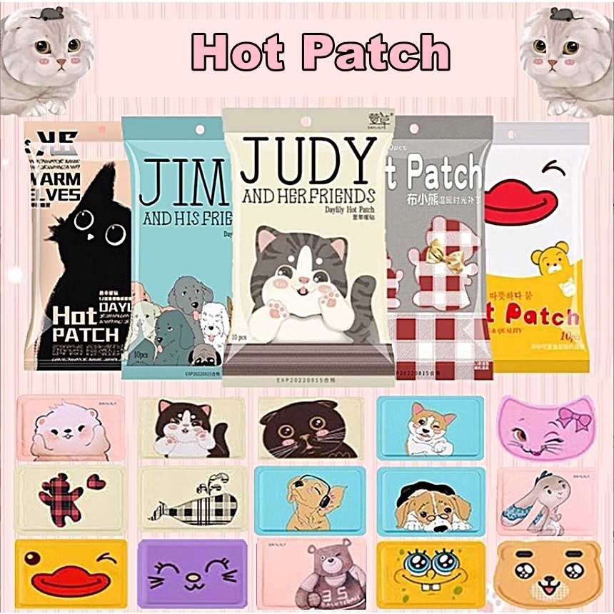 10Pcs Warmer Pad For Period Hot Pad Hot Patch For Winter Cartoon Heat ...