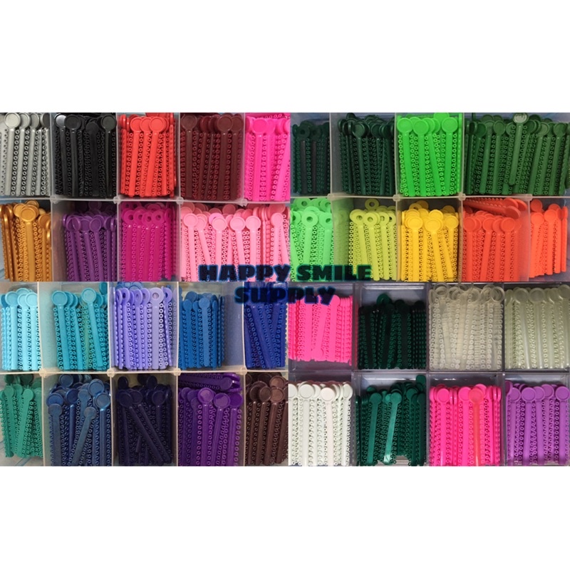 Braces Rubber Ties Colors Sold per piece Thick Quality | Shopee Malaysia