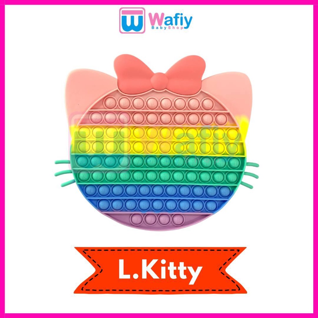 [Readystok] Pop it Sensory Rainbow Fidget Toy Push Bubble Stress Relief ...