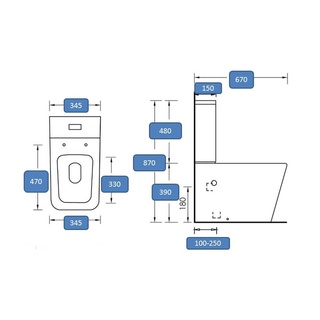 Water Closet Close Couple WC 6625 (GL1197) Jamban | Shopee Malaysia