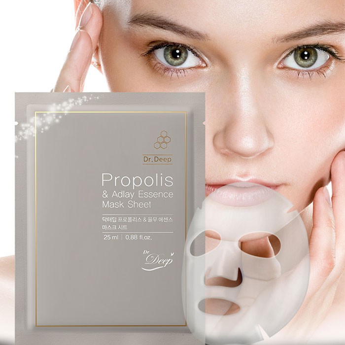Dr.Deep Propolis Adlay Essence Mask Sheet, Pore tightening,Calming ...