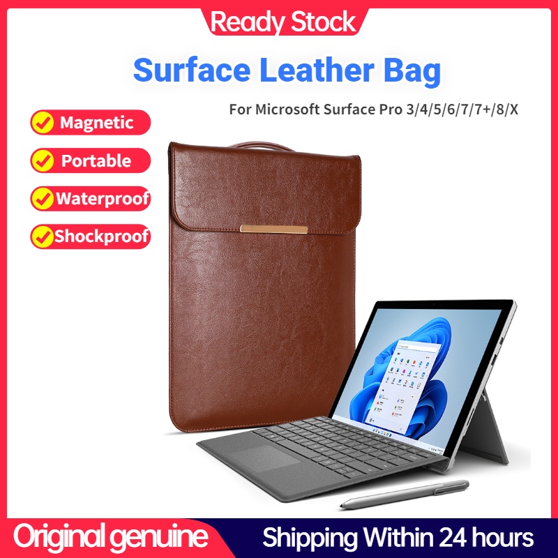 leather briefcase bag for microsoft surface Pro 4/5/6/7/7+/8/9 ProX ...