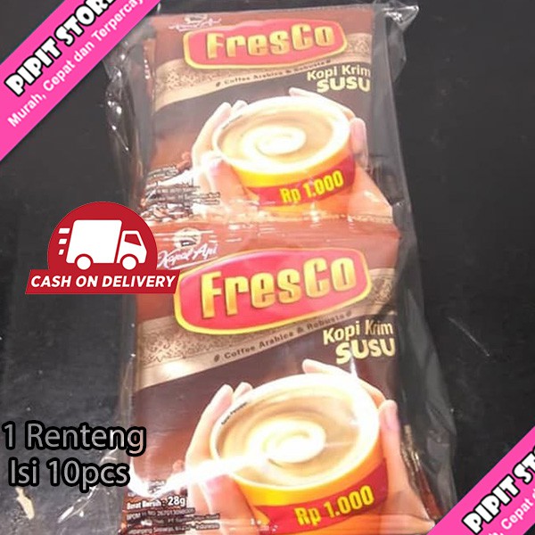 Fresco Coffee Cream Milk Ship Fire 1 Light Contents 10 Sachets | Shopee ...