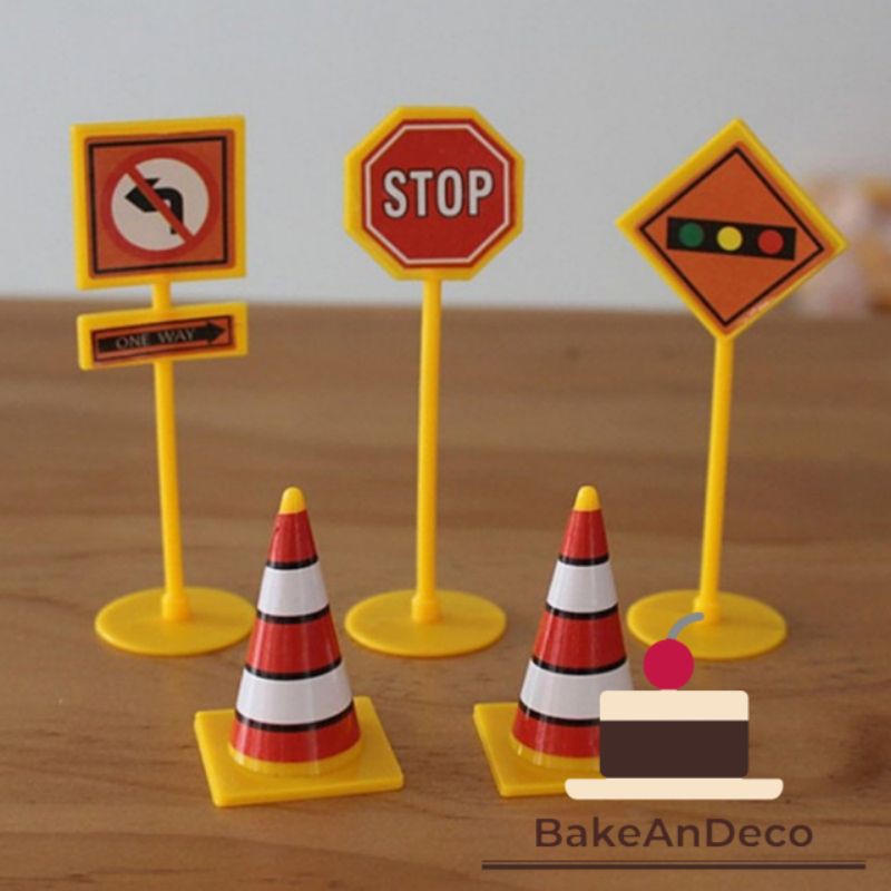 Construction Sign Cake Topper / Party Deco | Shopee Malaysia