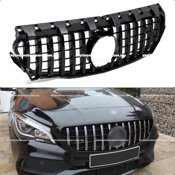 Mercedes Benz W117 2014-2017 Front Grille Grill GT Style | Shopee Malaysia