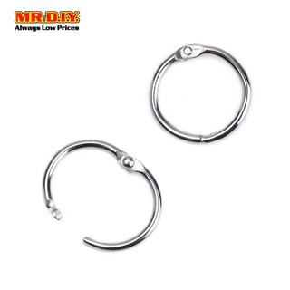 HONGYUE Metal File Book Card Snap Closure Binder Rings 32mm (8pcs ...