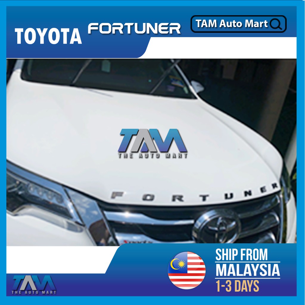 Toyota Fortuner Front Bonnet Emblem Front Hood Bonnet Logo Emblem Red ...