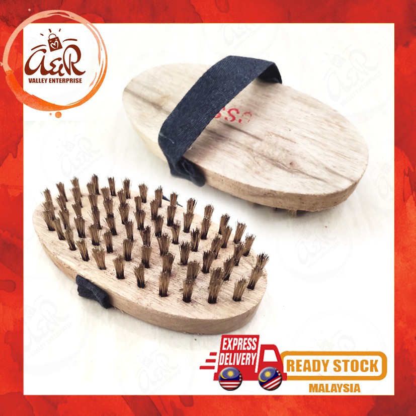 Berus Besi Bulat / Round Brass Wire Metal Hand Brush 🔥 READY STOCK ...