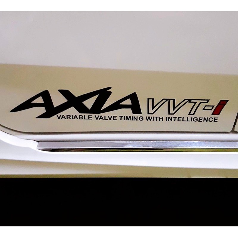 (Ready Stock )S159# 2pcs AXIA VVT-i Car Side Door Vinyl Decal Sticker ...
