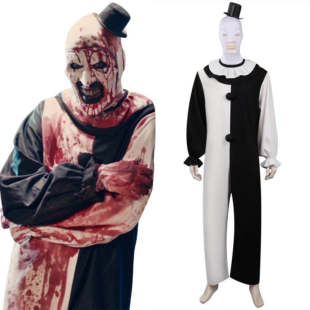 Terrifier 2 Art the Clown Cosplay Costume Jumpsuit Outfits Halloween ...