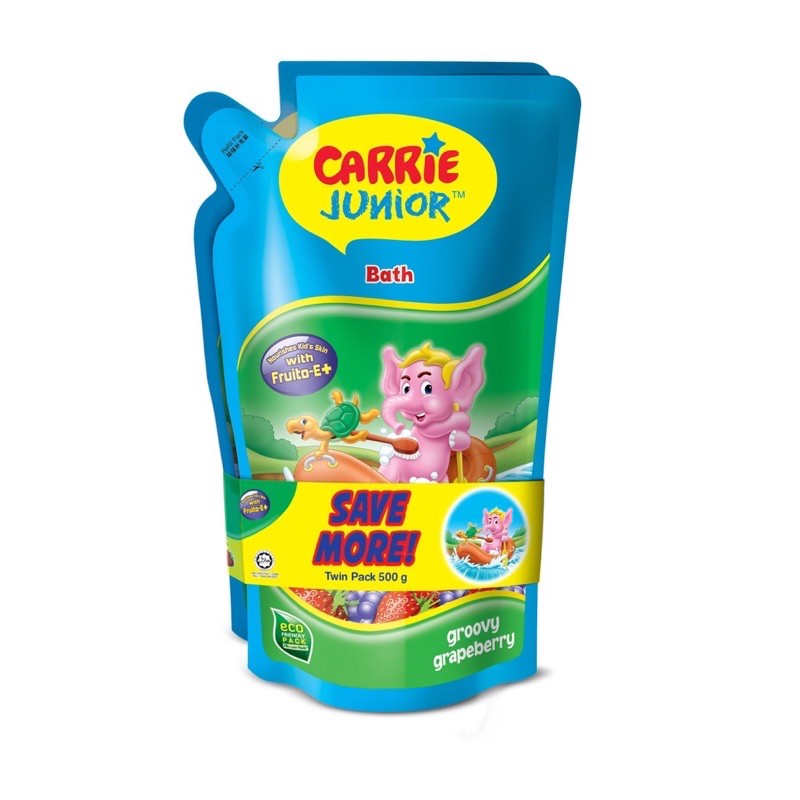 Carrie Junior Bath Pouch - Groovy Grapeberry (500g x 2) [Twin Pack ...