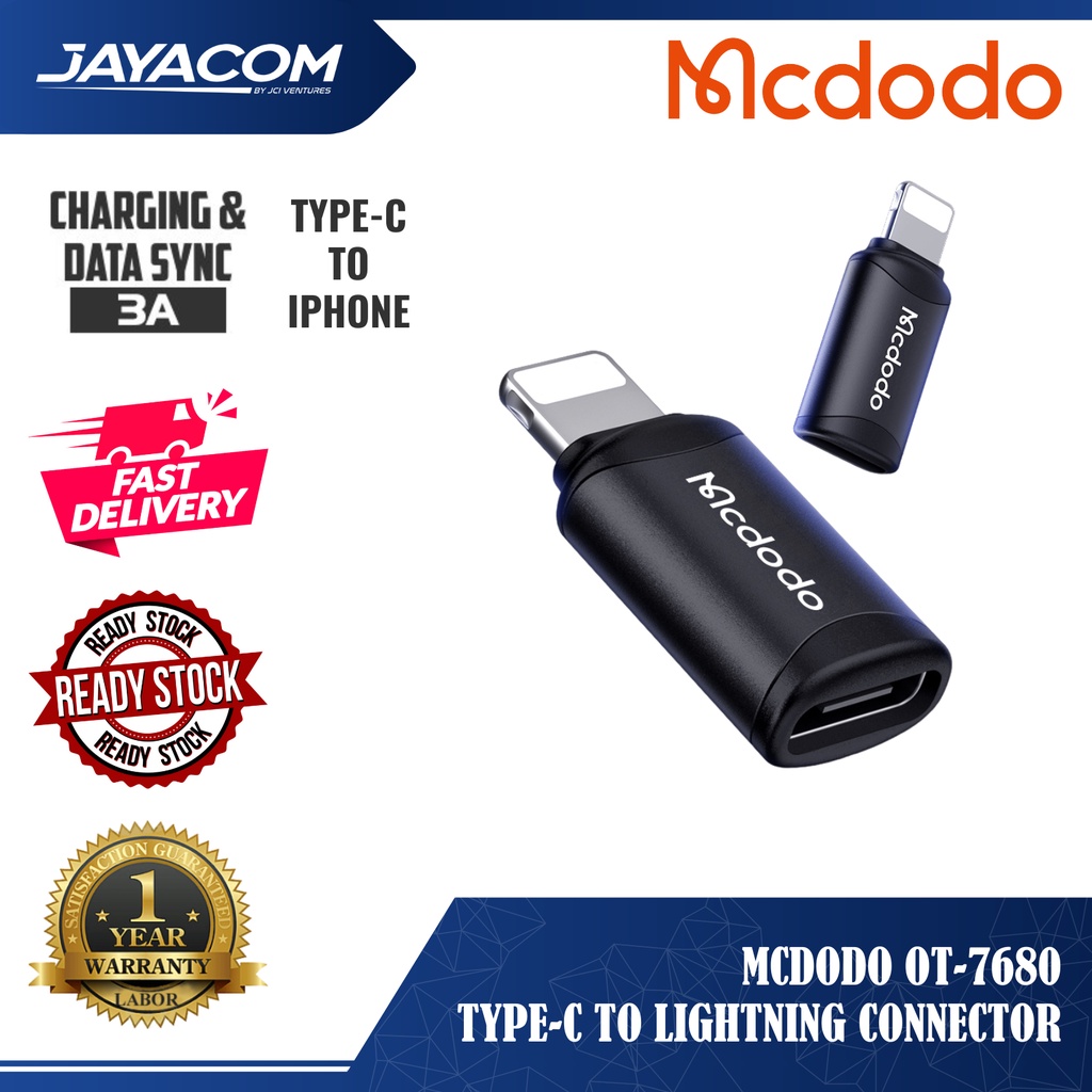 Mcdodo Type-C to Lightning Connector (OT-768) | Shopee Malaysia
