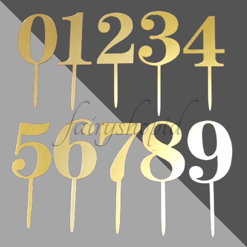 15cm High Plain NUMBER TOPPER/JUMBO Big Year Old TOPPER/NUMBER TOPPER ...