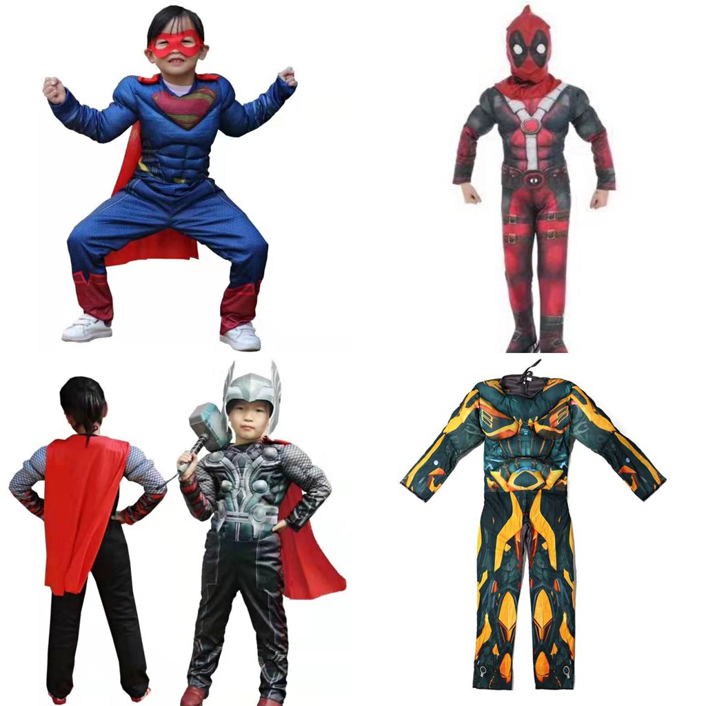 Children Unisex Movie Cosplay Costume (Superman,DeadPool,Thor ...