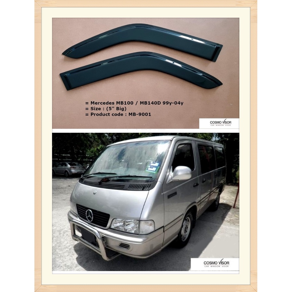 Mercedes MB100 / MB140D Van 99y-04y ( 5" Big ) Door Visor | Shopee Malaysia