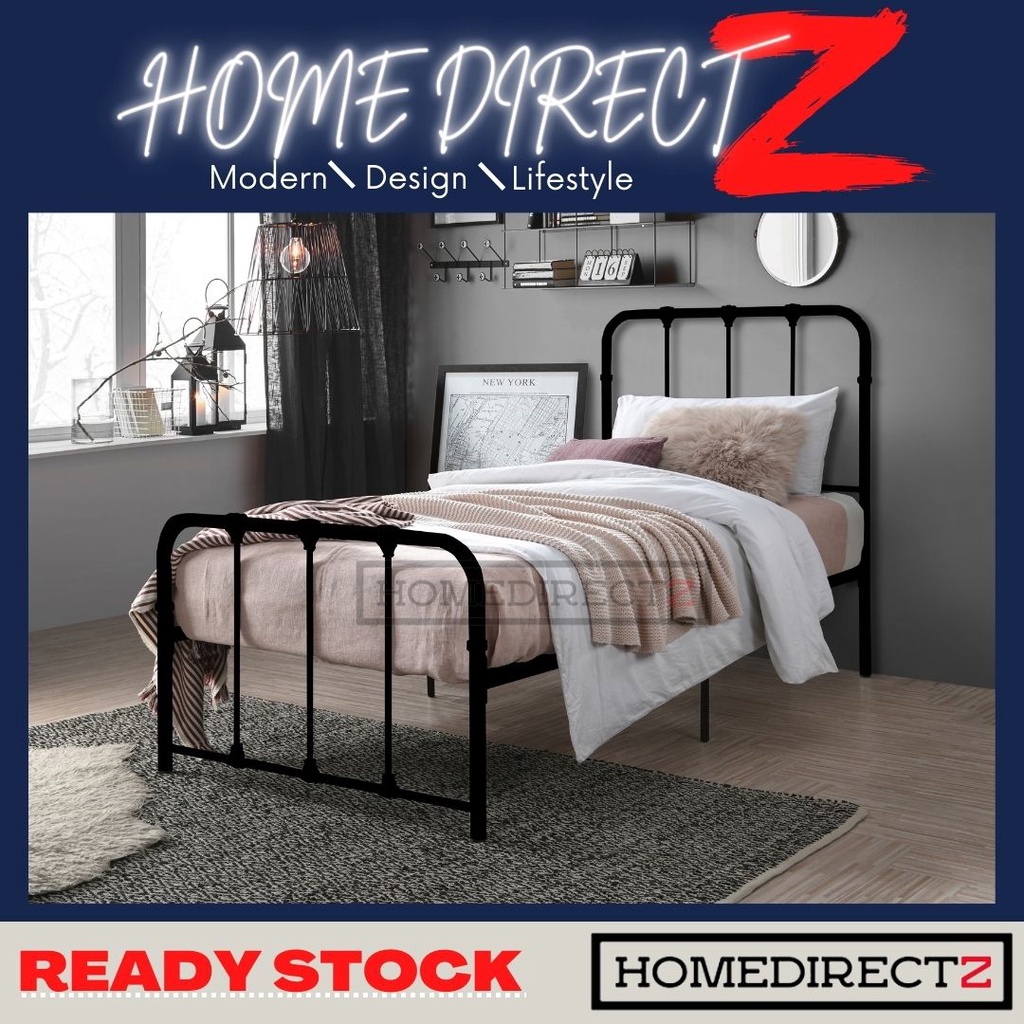 HDZ Single BedFrame Katil Divan Single Size Bed Katil Besi Single Katil ...