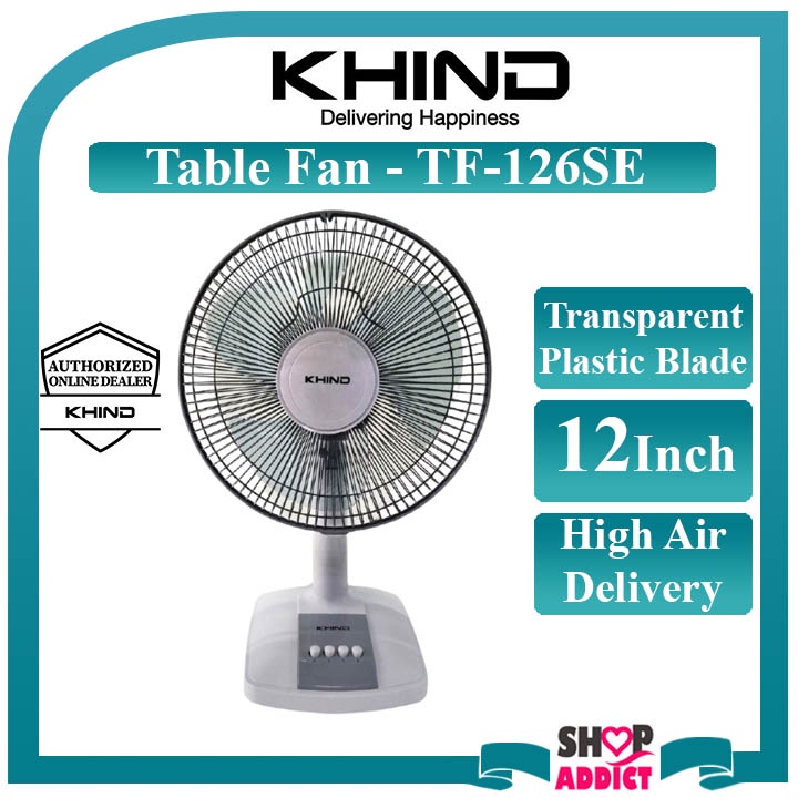 KHIND TABLE FAN 12 INCH TF-126SE / Khind Table Fan TF1210SE (12") High ...