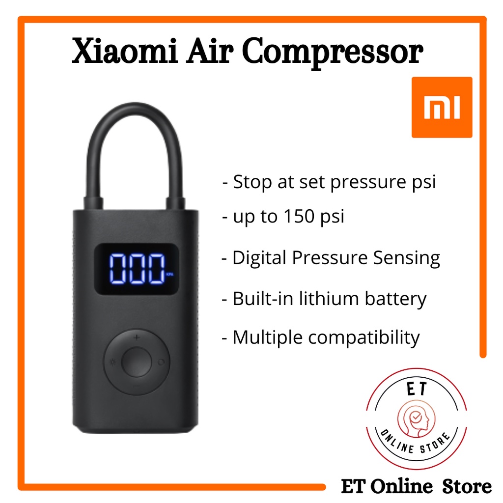 Xiaomi Mi Portable Electric Air Compressor | Shopee Malaysia