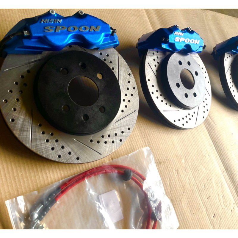SPOON FRONT CALIPER BIG BRAKE KIT Fit JAZZ CITY 14-19 GK GM / Civic EK ...