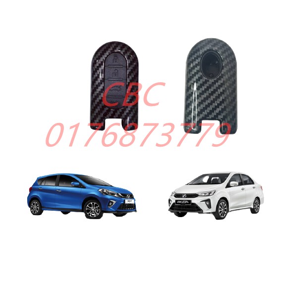 [NEW] Perodua Myvi Bezza Axia Aruz 2018-2022 Carbon Fibre Hard Car Key ...