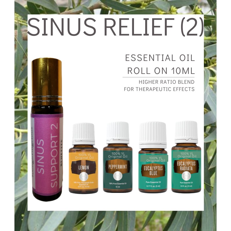 Sinus Support 2 : Young Living Essential Oil Roll On /Sinus/cold cough ...