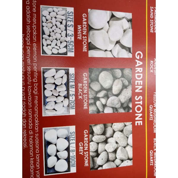 Batu hiasan/aquarium/batu hiasan taman/garden stone (2kg/pack) | Shopee ...