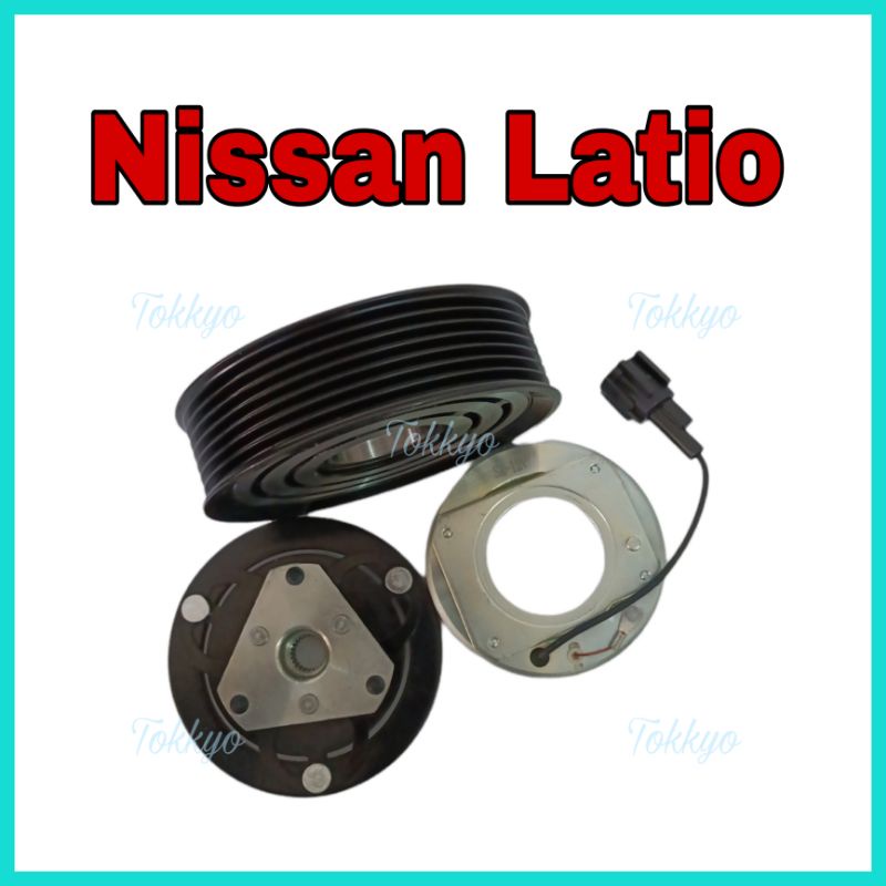 Nissan Latio PSN 7PK 12V Aircond Compressor Magnetic Clutch Pulley . Compressor Magnet | Shopee ...
