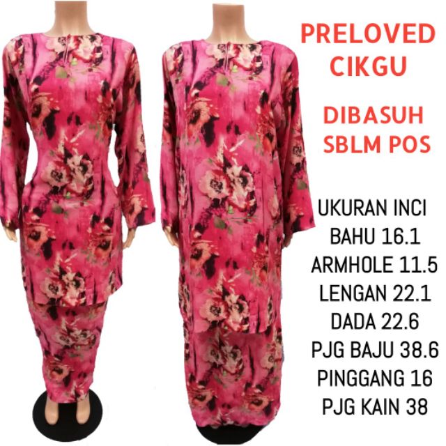 PRELOVED BAJU KURUNG PLUS SIZE BAJU RAYA PLUS SIZE BAJU KURUNG MURAH ...