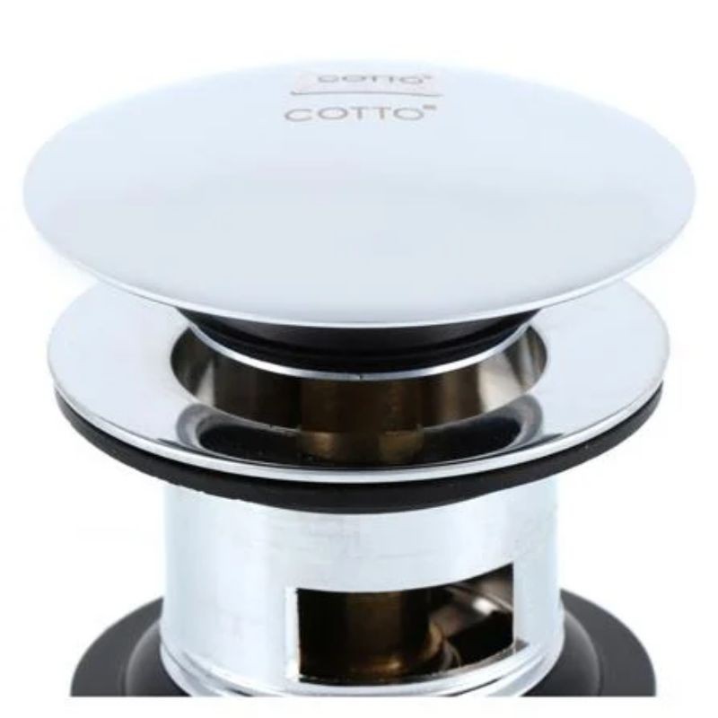 COTTO CT665 (HM) Push-Type Basin Waste Set (With Overflow Hole ...