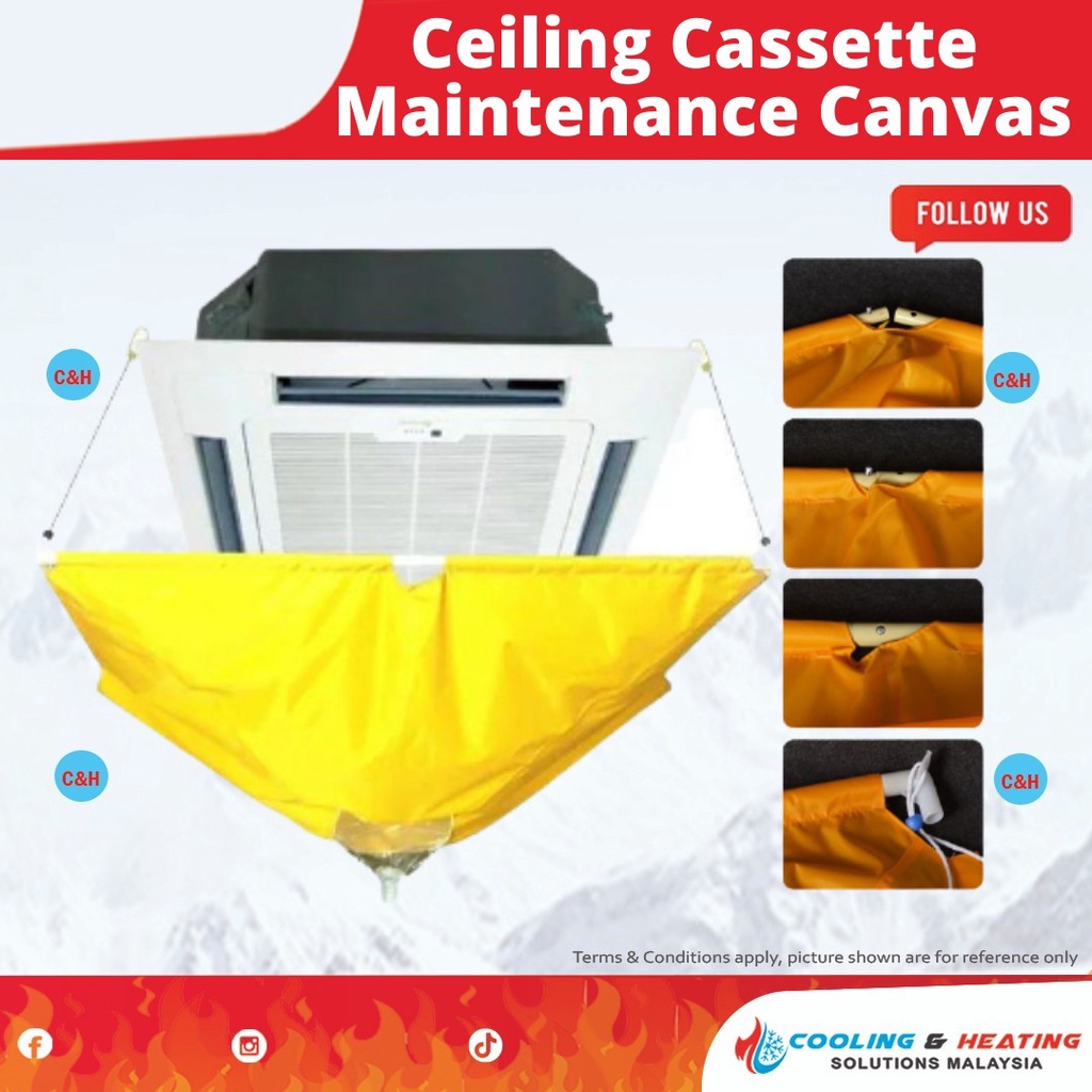 Multipurpose CLEANING CANVAS AirCond CASSETTE CANVAS / WALL MOUNTED ...