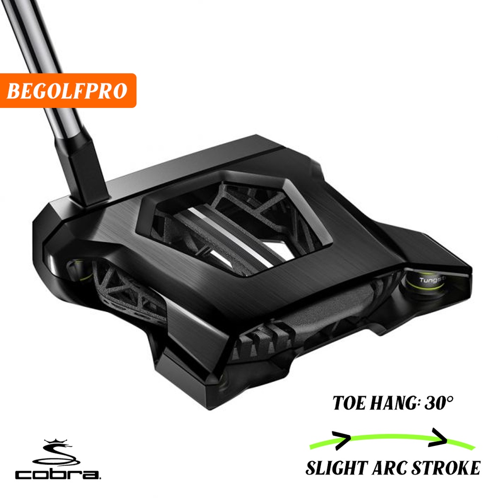Cobra KING 3D Printed Agera-30 Putter - Black (Slant Neck) - Arc Stroke ...